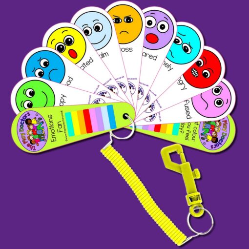 Emotions Face Fan Keyring - The Play Doctors